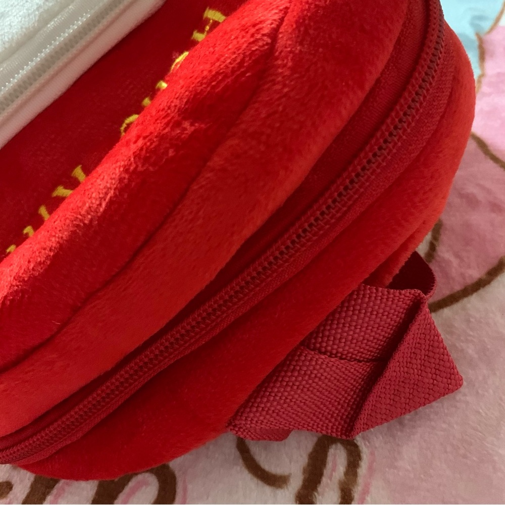Hello Kitty Red And White Plush Mini Backpack With Fr… - Gem